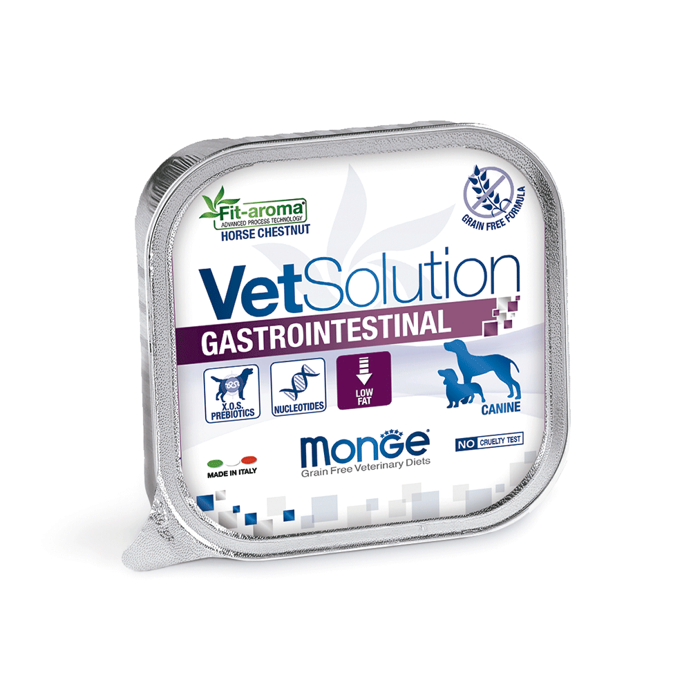 MONGE VET SOLUTION CANINE GASTROINTESTINAL ALUTRAY X 150 GR